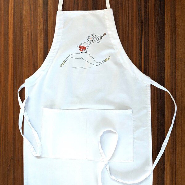 Hand Painted Apron - Etsy
