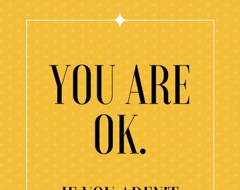 It's Okay to Make Mistakes It's Ok Therapy Poster - Etsy