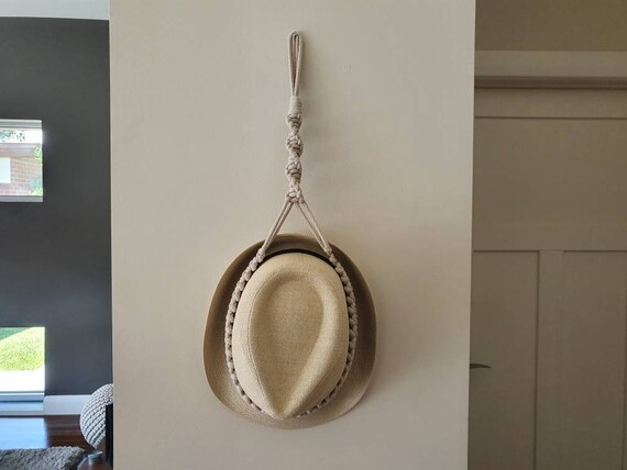 Macrame Single Hat Hanger Holder Caravan Wall Home Decor - Etsy