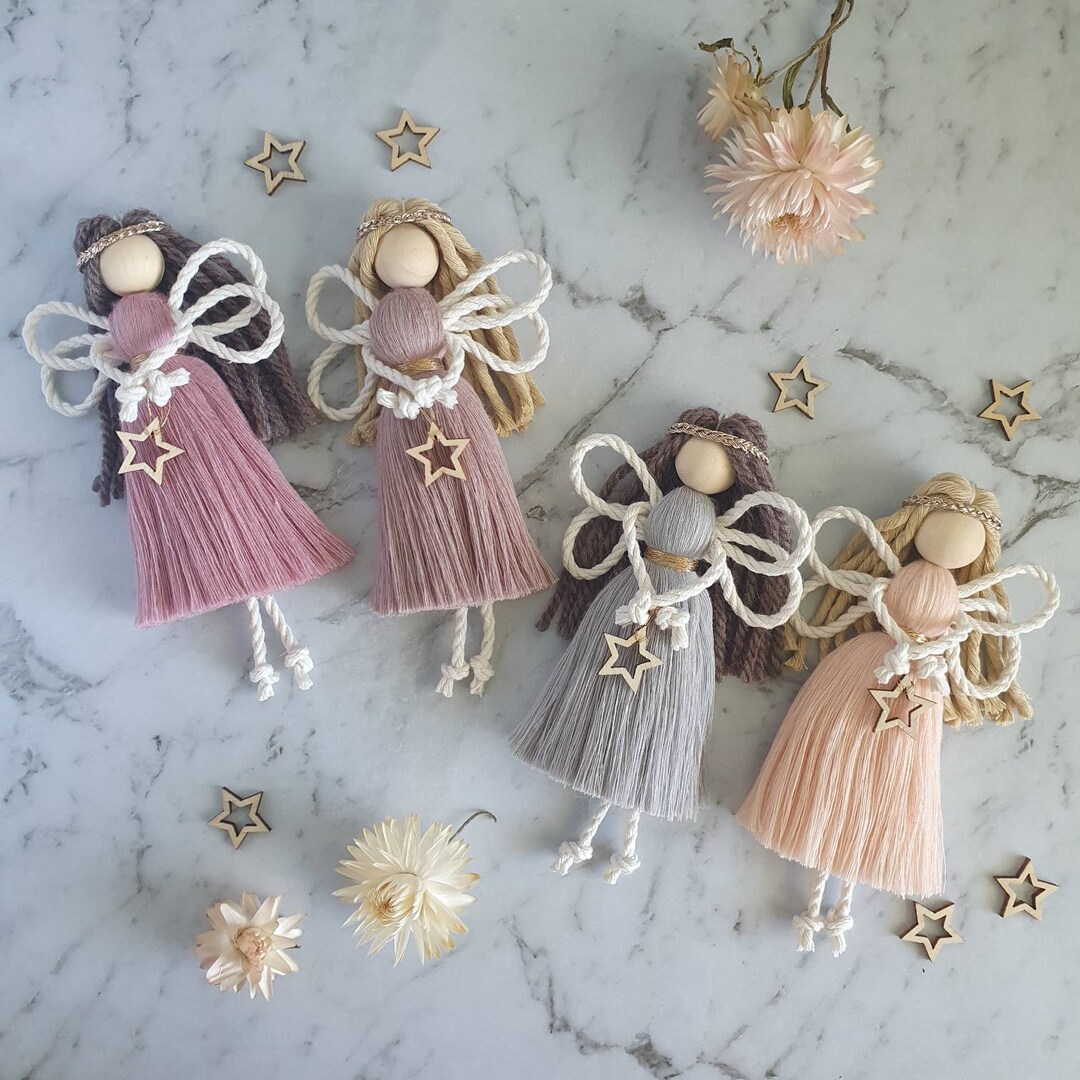 MADE TO ORDER - Guardian Angel With Star - Decoration, Ornament, Gift ...
