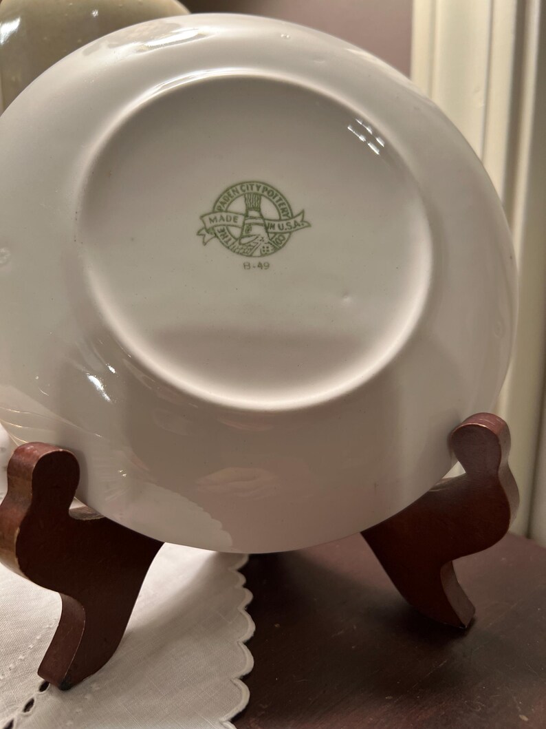1950’s Paden City Pottery, Rose Pattern, B-49, Vintage Dinnerware - Etsy