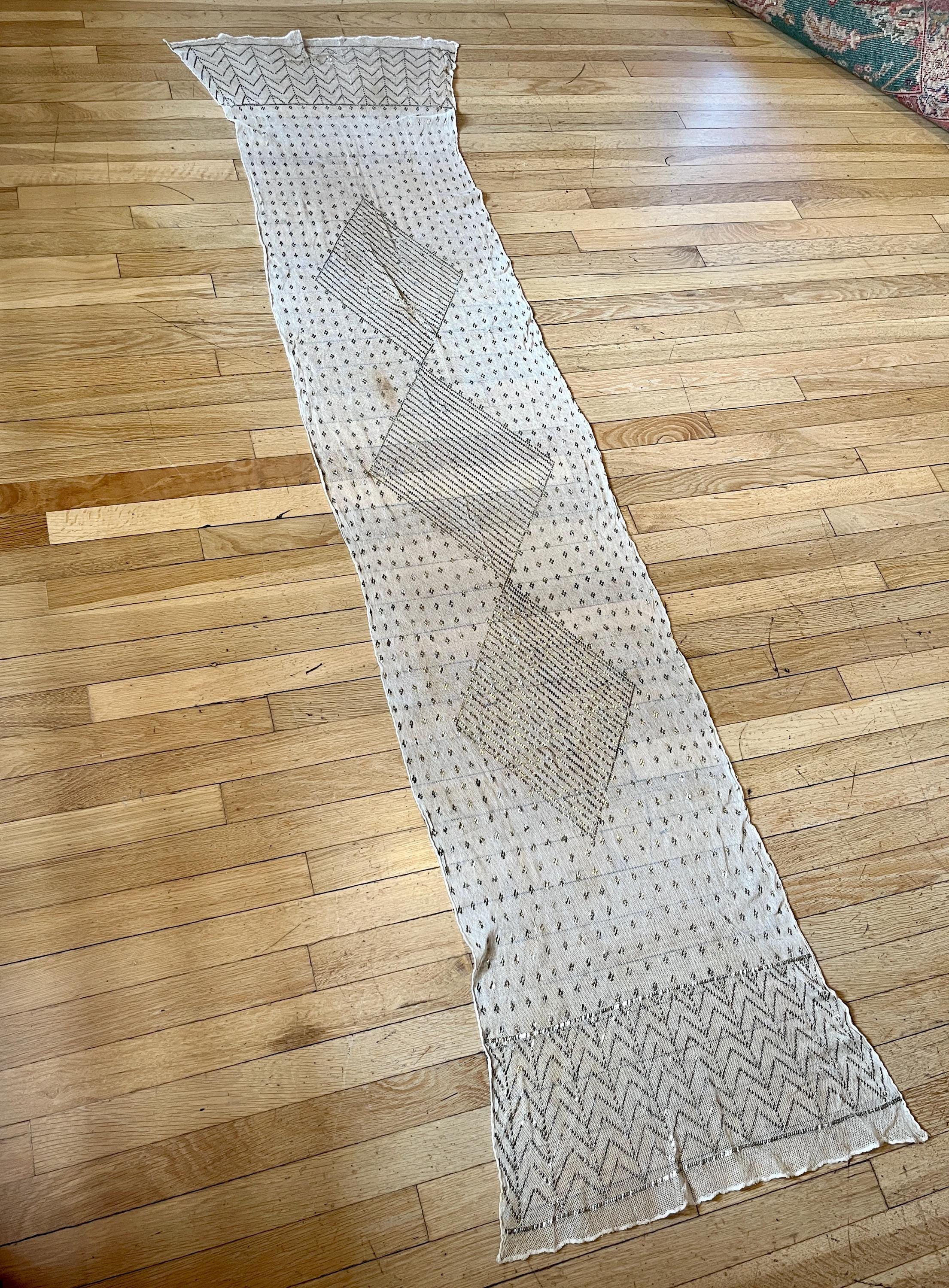 1920's EGYPTIAN ASSUIT SHAWL/ Authentic Antique Egyptian Revival Art ...