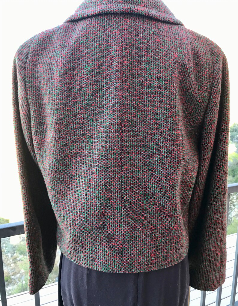 1960s WOOL JACKET/ ALEXON Vintage Wool Jacket/ Tweed 50s Jacket/ London ...