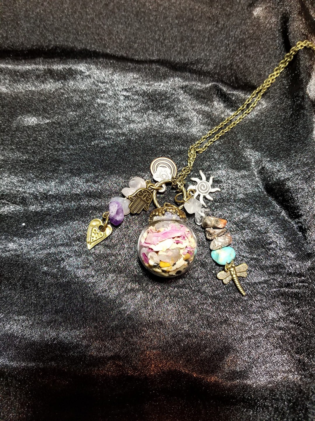 Happiness Talisman Happiness Witch Ball Necklace Happiness - Etsy