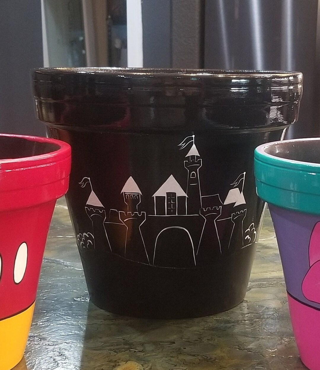 Ten 10 Inch Fantasy Castle Flower Pot - Etsy