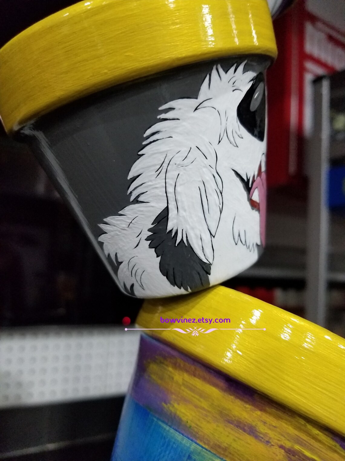 Little Mermaid Themed Tiltled Flower Pots With Stand Hand - Etsy