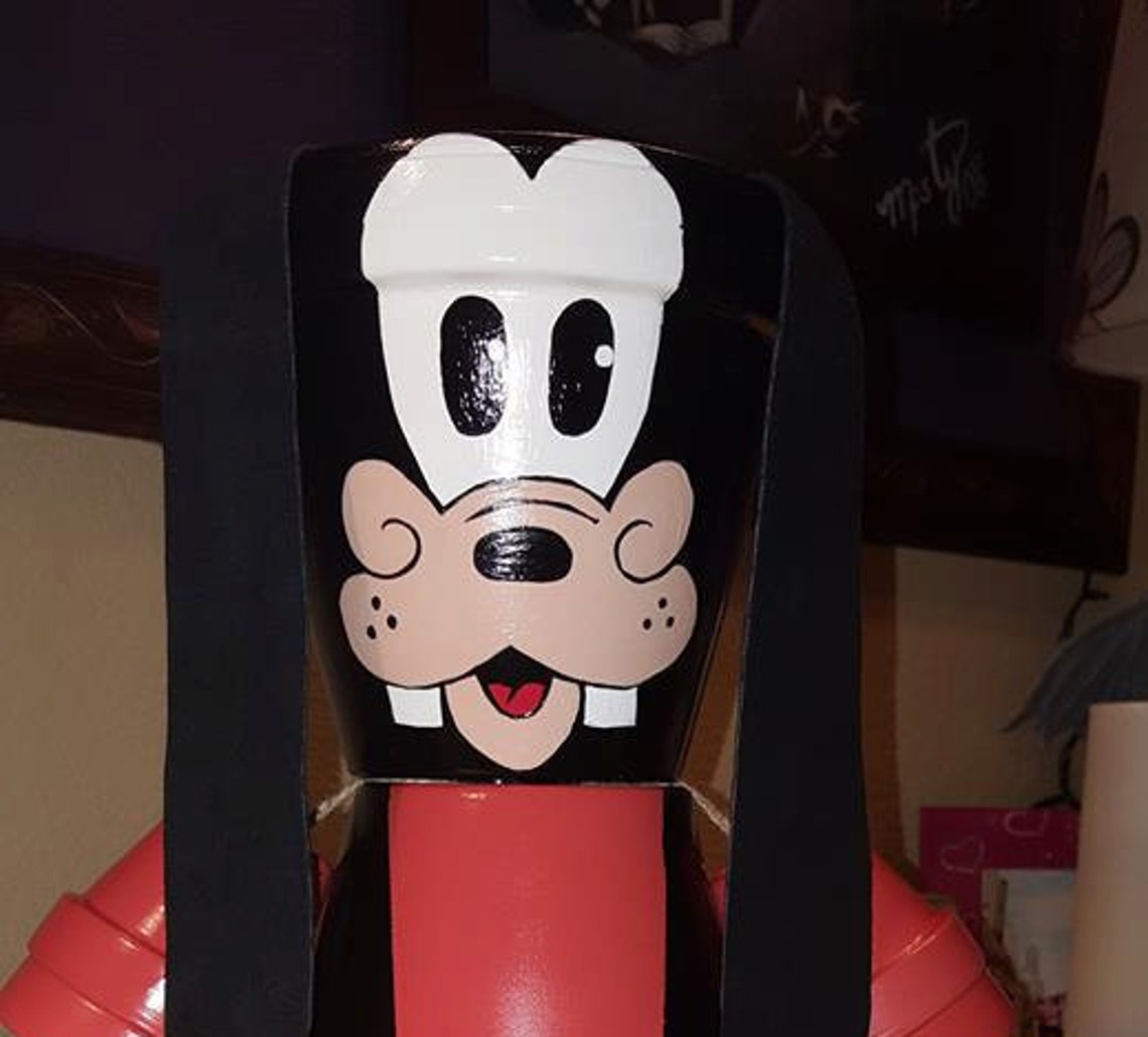 Hand Painted Goofy Clay Flower Pot - Etsy