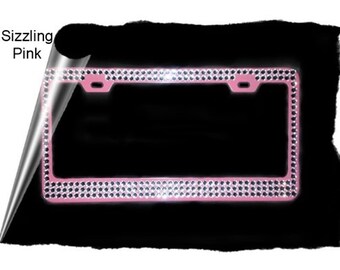 Hot Pink License Plate Frame - Etsy