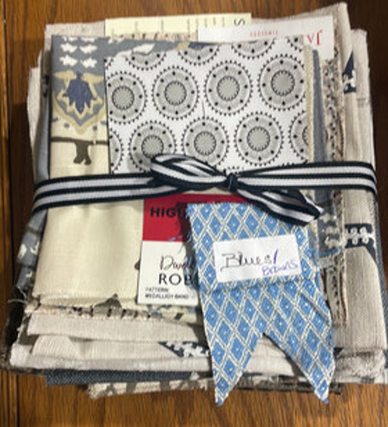 Assorted Vintage Designer Fabric Samples by Third and Vine Design - Etsy