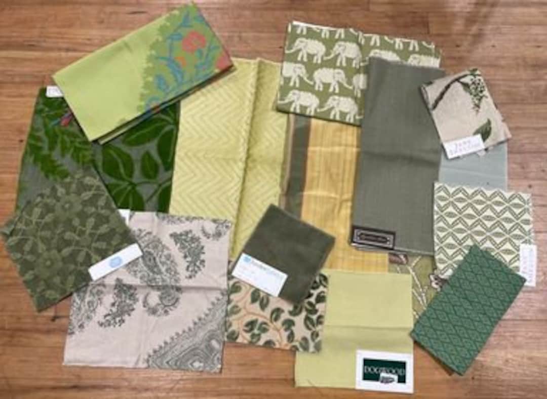 Assorted Vintage Designer Fabric Samples by Third and Vine Design - Etsy