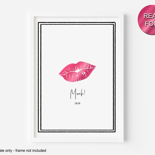 Lips Poster - Etsy UK