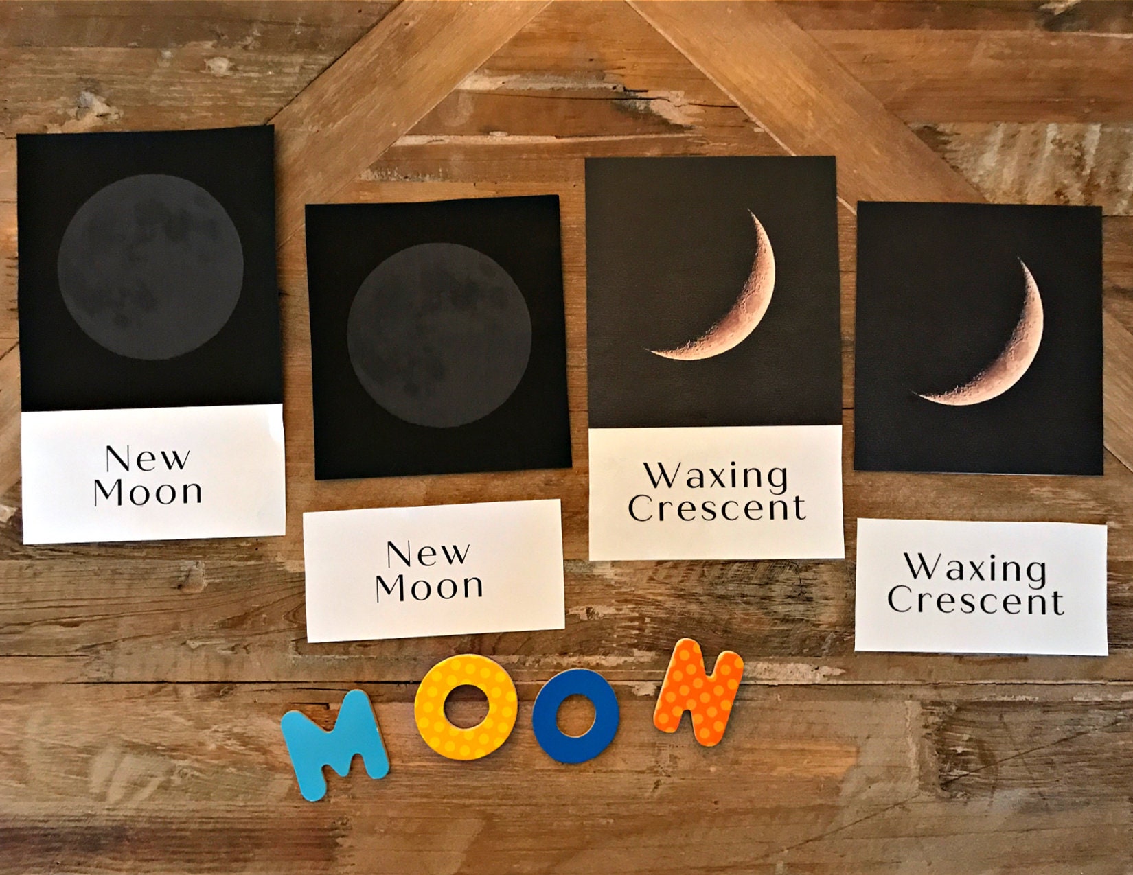 Moon Phases | Phases of the Moon | Three-part Cards | Printable ...