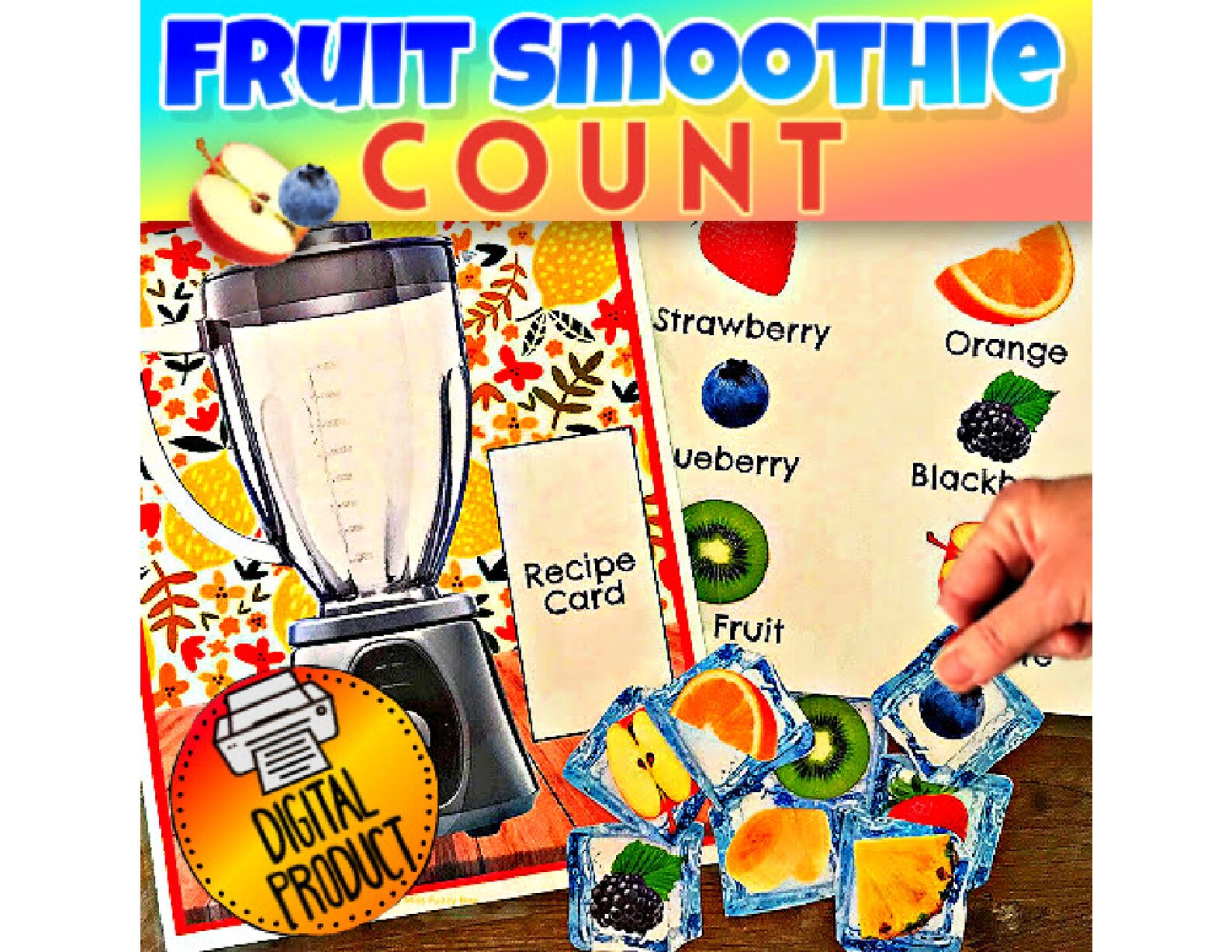 Preschool Counting | Counting Activity | Fruit Smoothie Activity | Prek ...
