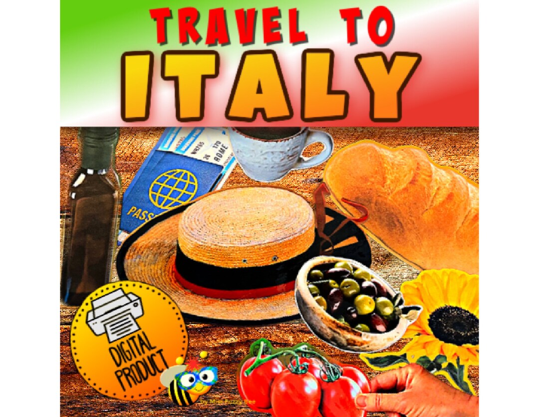 Italy Travel Dramatic Play Pretend Play Italy Printable Play Preschool ...