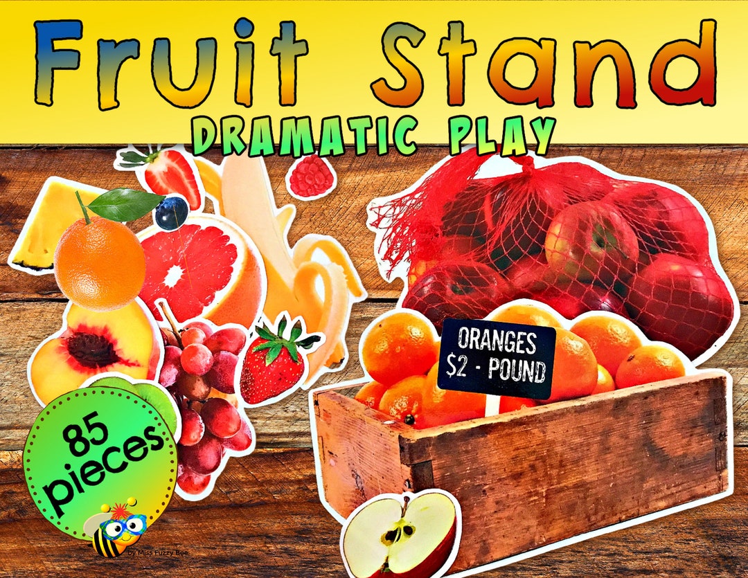 Fruit Stand Dramatic Play Pretend Play Fruit Activities - Etsy