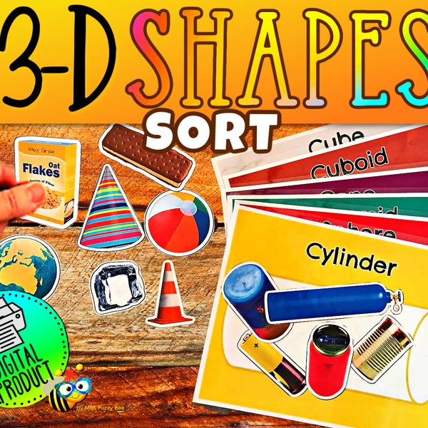 Printable 3d Shapes - Etsy