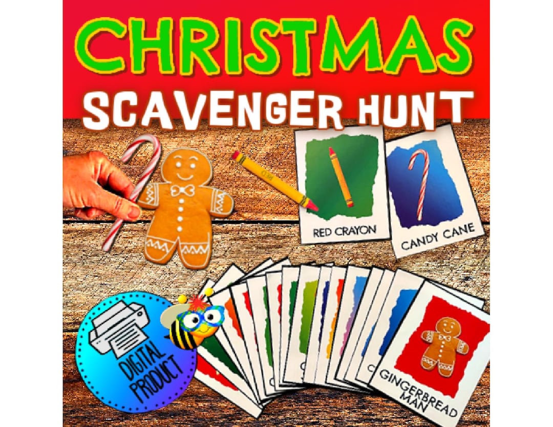 Christmas Scavenger Hunt | Preschool and Kindergarten Play | Christmas ...