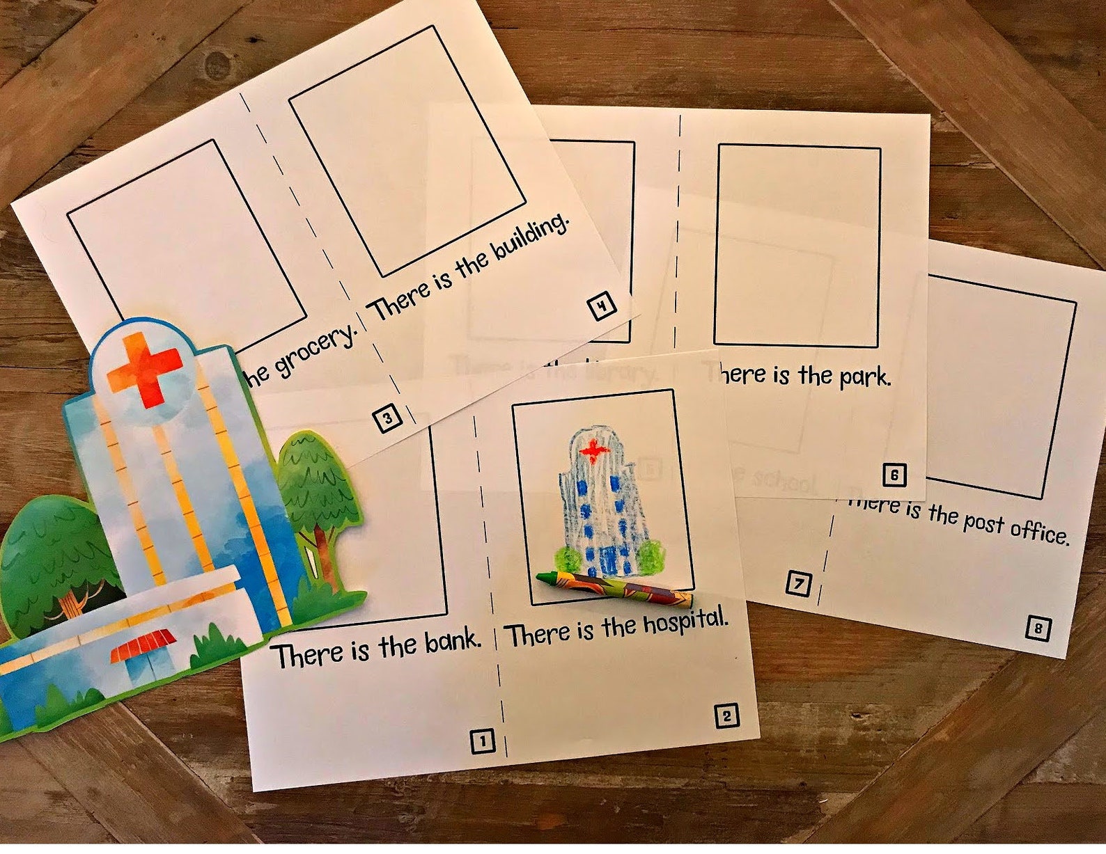 Printable Book | Sight Words | Buildings | Community Helper | Small ...