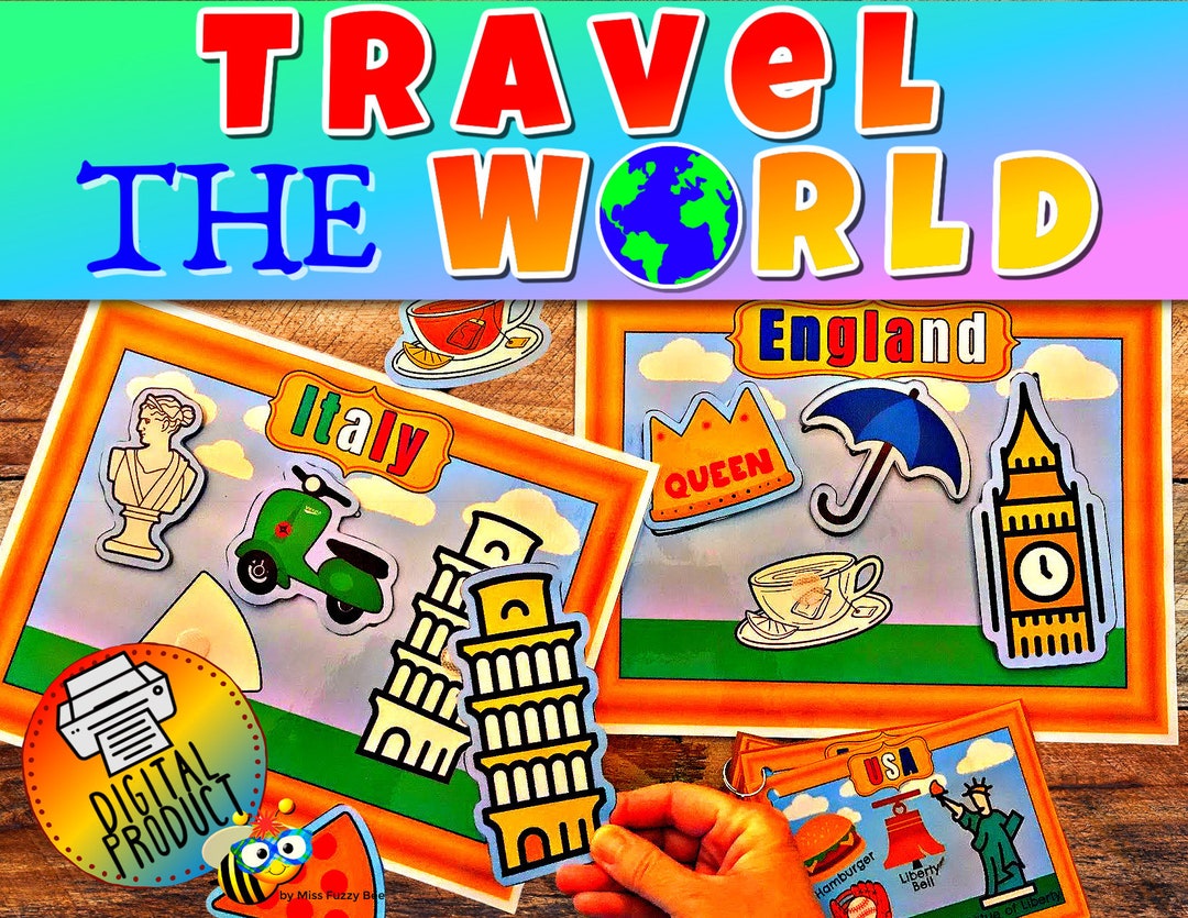 Around the World Activity Countries Matching Activity - Etsy