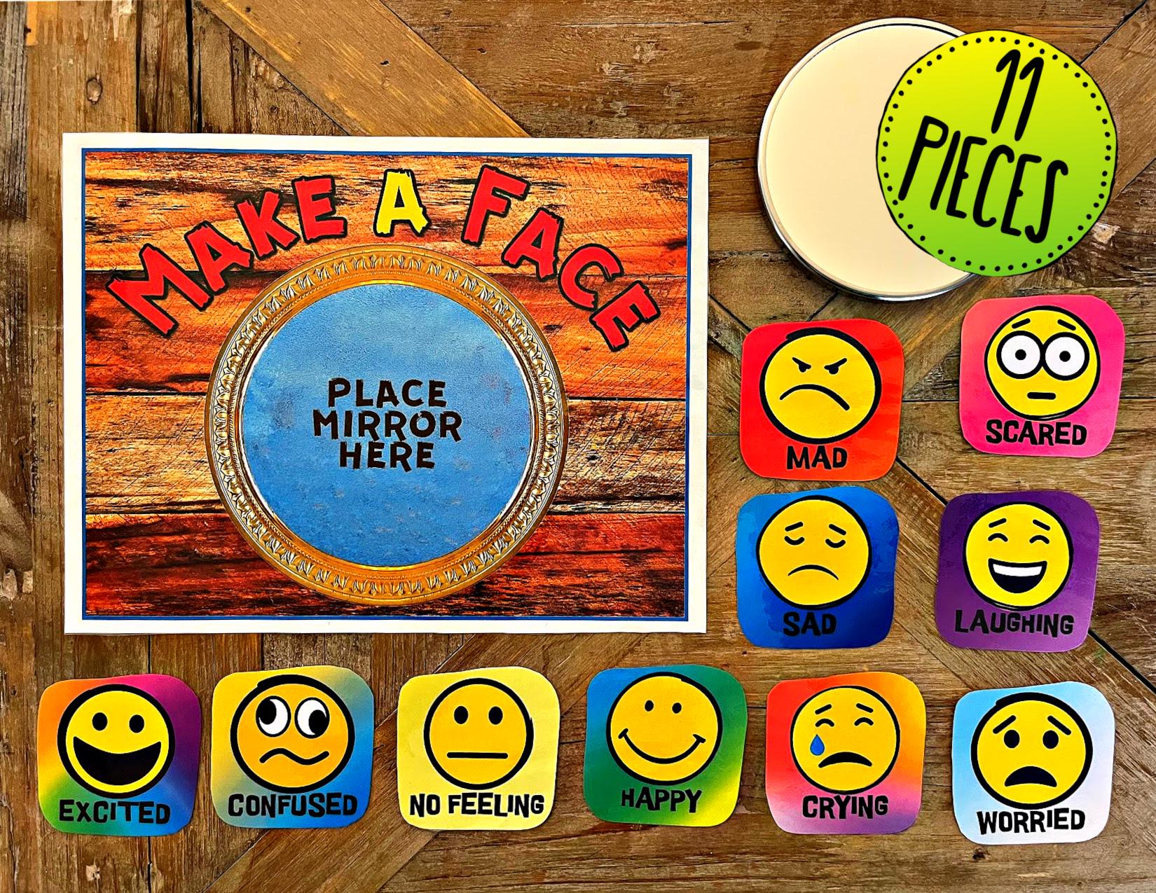 Emotion Sensory Bin | Feelings Activity | Sensory Bin Activity | Facial ...