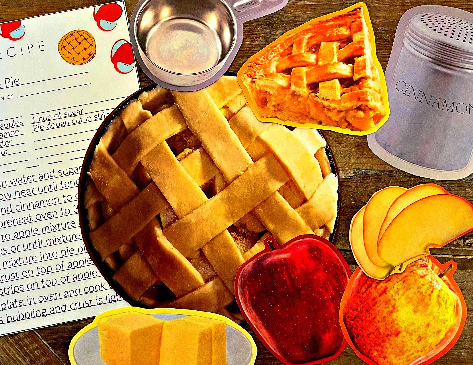 Make an Apple Pie Dramatic Play | Printable | Life Skills | Recipe for ...