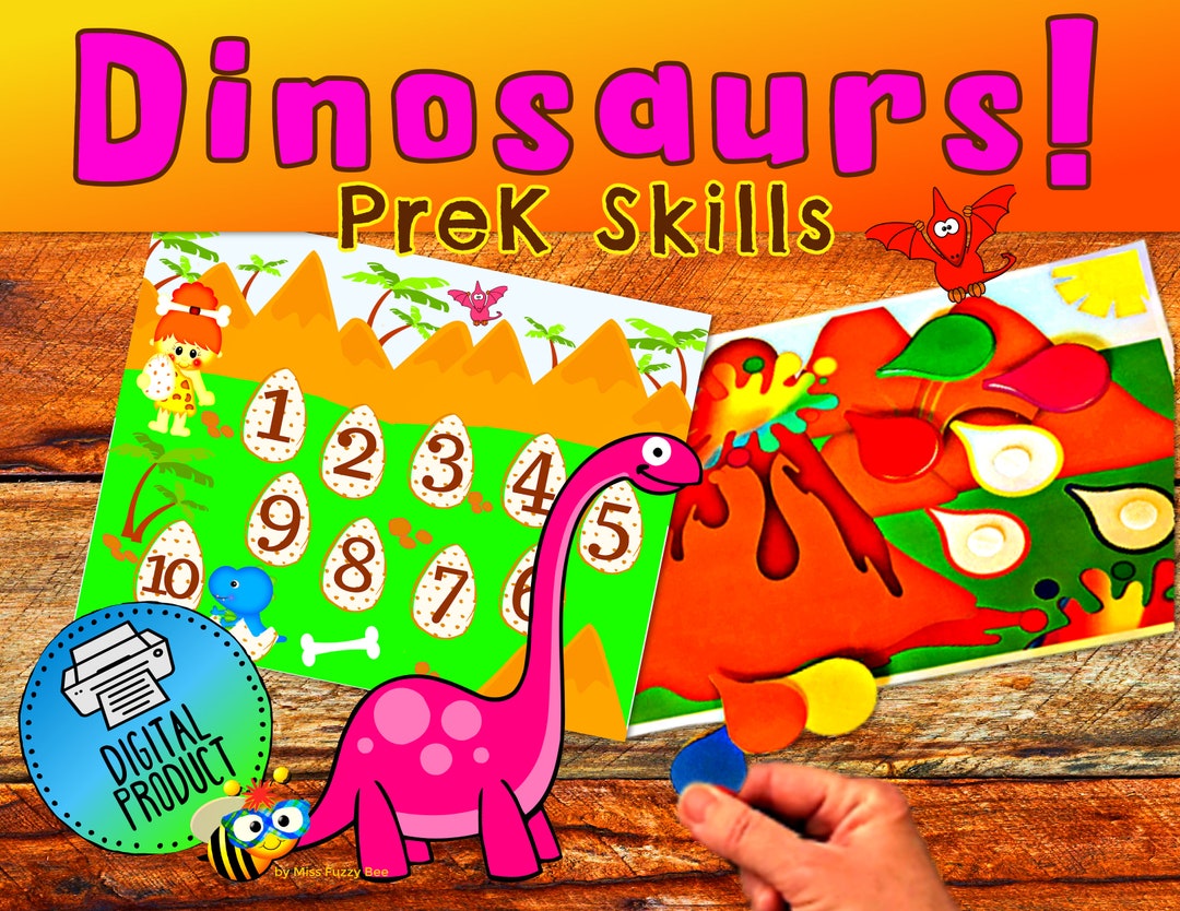 Dinosaur Busy Book Dinosaur Activities Printables Prek - Etsy