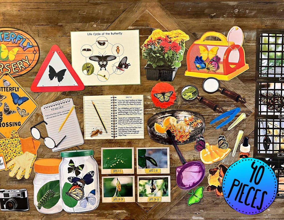 Butterfly Nursery Dramatic Play | Butterfly Pretend Play | Butterfly ...