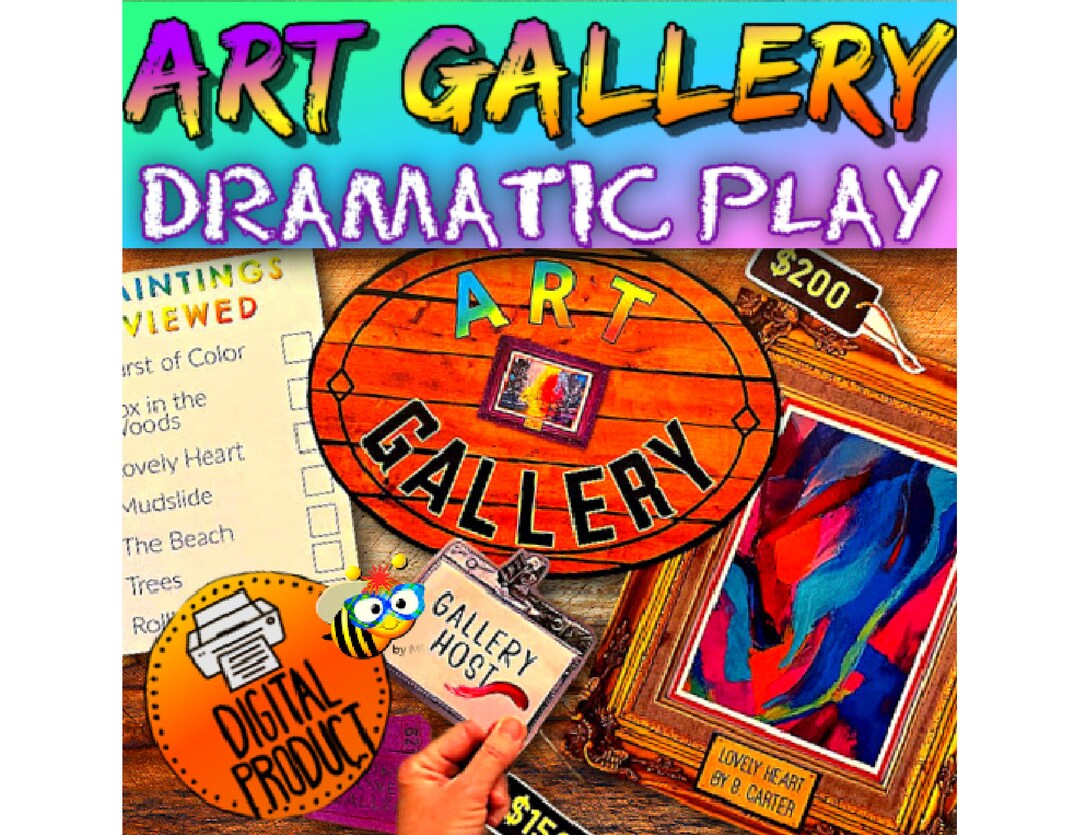 Art Gallery Dramatic Play | Art Pretend Play | Art Cutouts | Art ...