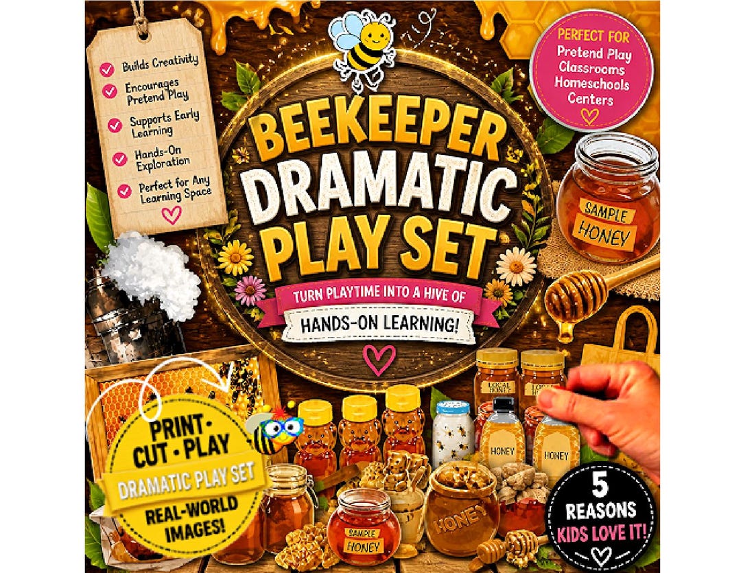 Beekeeper Dramatic Play Set | Printable | Digital Download | Preschool ...