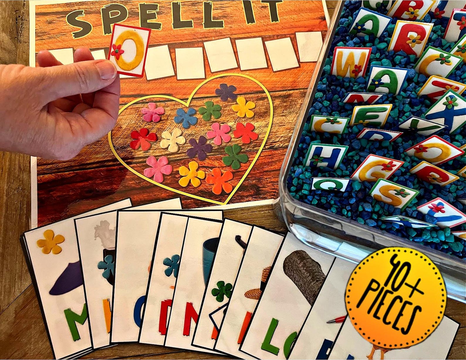 Spell It Sensory Bin | Spelling Activity | Sensory Bin Activity | Seek ...