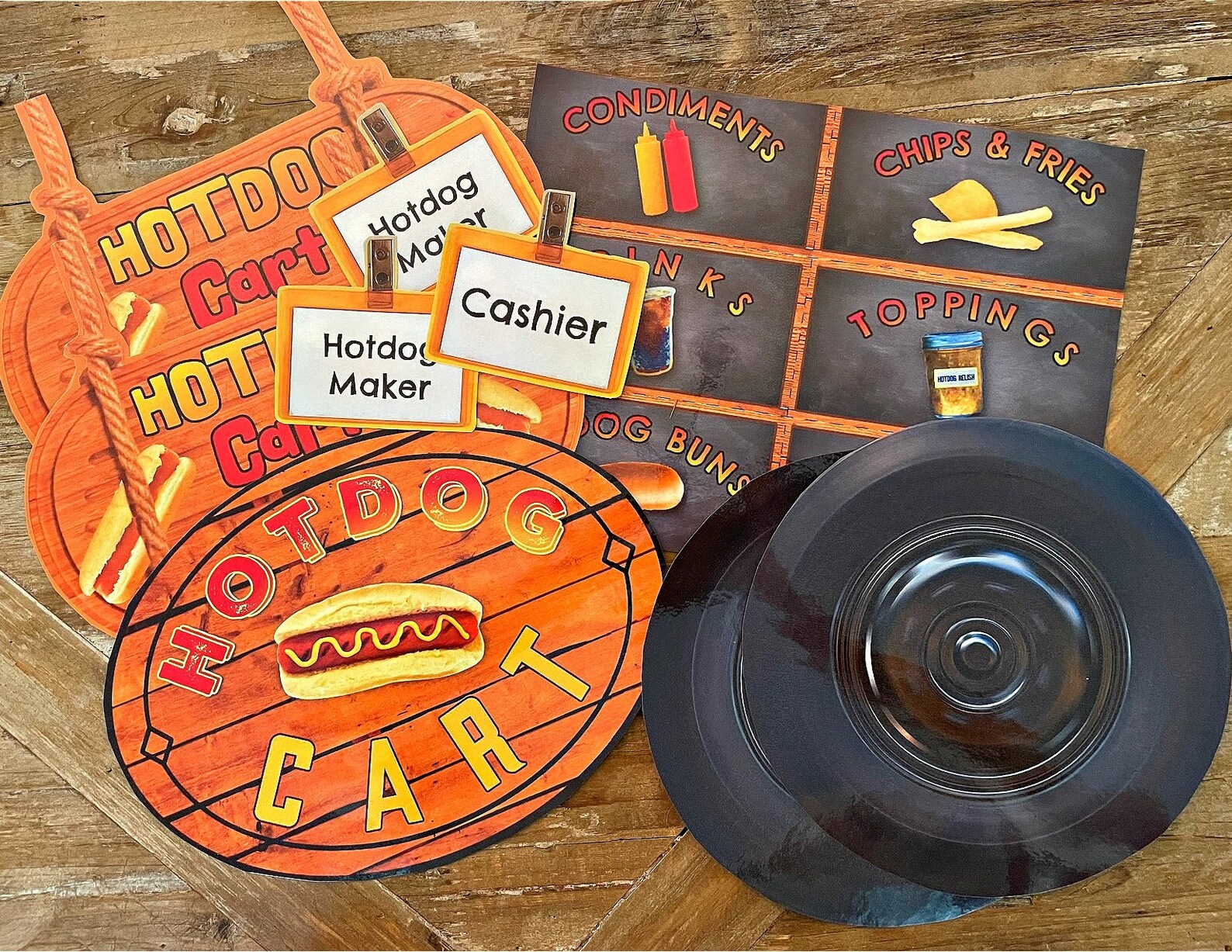 Hotdog Cart Dramatic Play | Food Pretend Play | Food Cutouts | Prek ...