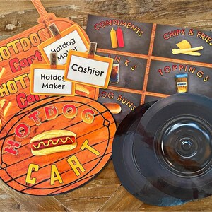 Hotdog Cart Dramatic Play | Food Pretend Play | Food Cutouts | Prek ...