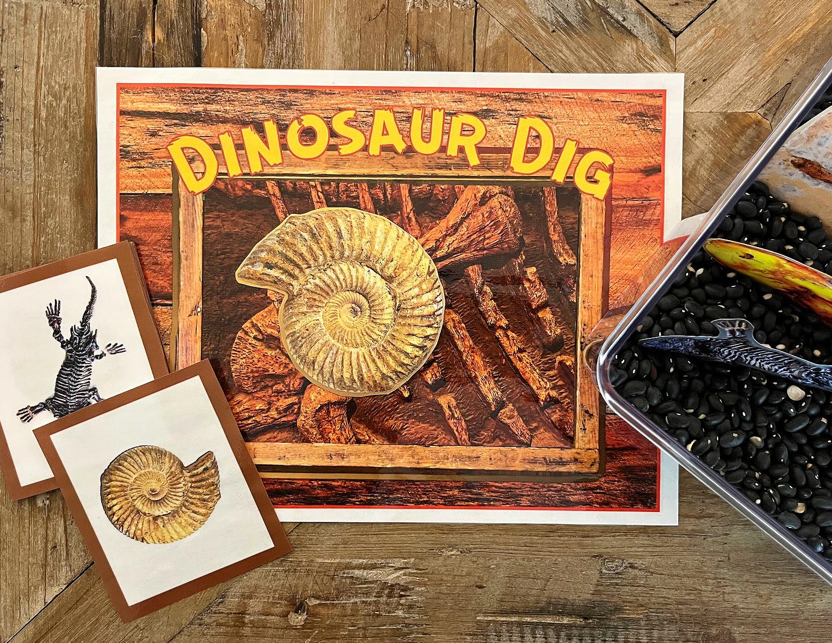 Dinosaur Dig Sensory Bin | Fossil Activity | Sensory Bin Activity ...