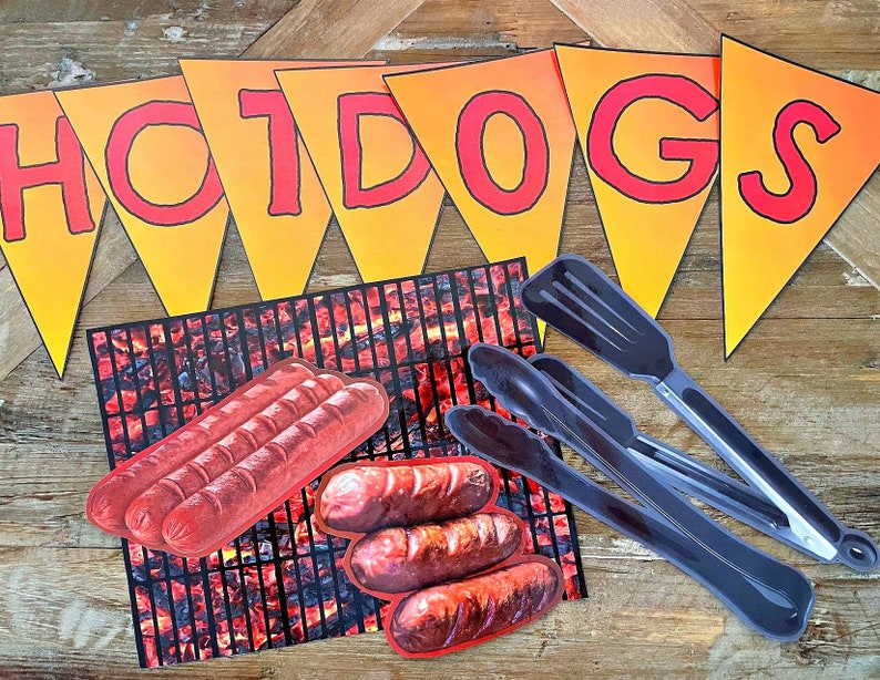 Hotdog Cart Dramatic Play | Food Pretend Play | Food Cutouts | Prek ...