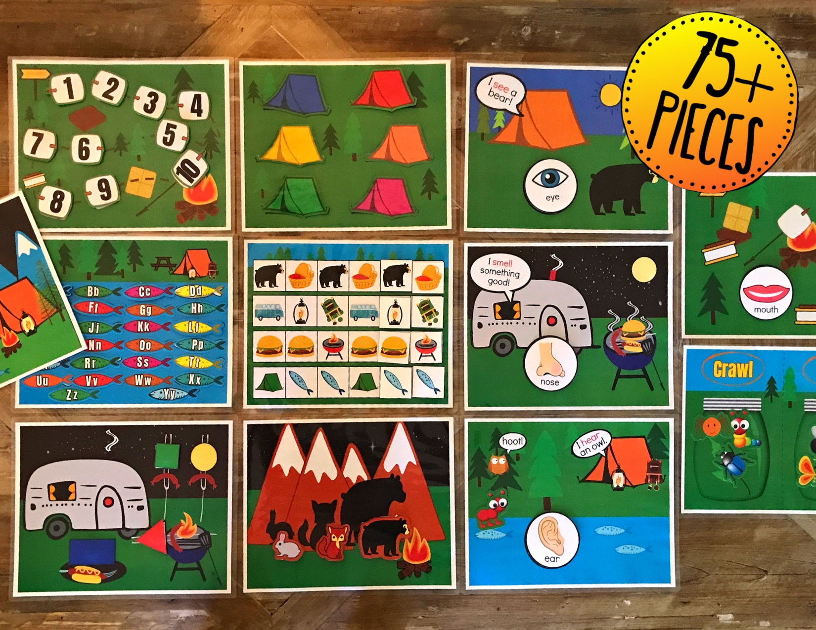 Busy Book Camping | Camping Theme | Camping Activities | Preschool ...