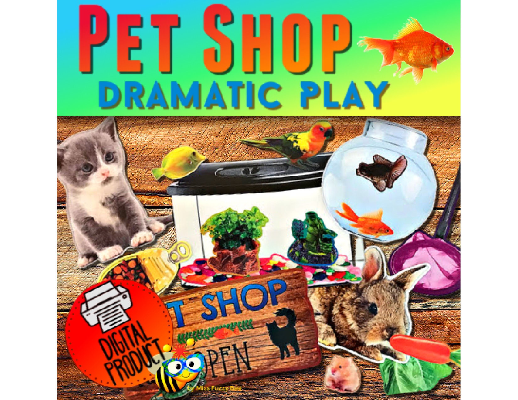 Dramatic Play Pet Shop Pet Shop Dramatic Play Pretend Play Printable ...