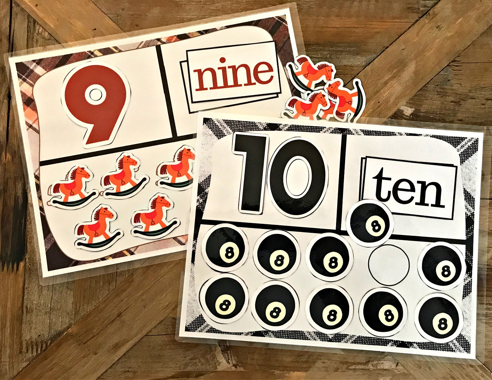 Number Counting Busy Book Number Words Counting 1-10 Learn Numbers ...