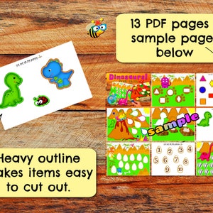 Dinosaur Busy Book | Dinosaur Activities | Printables | Prek Skills ...