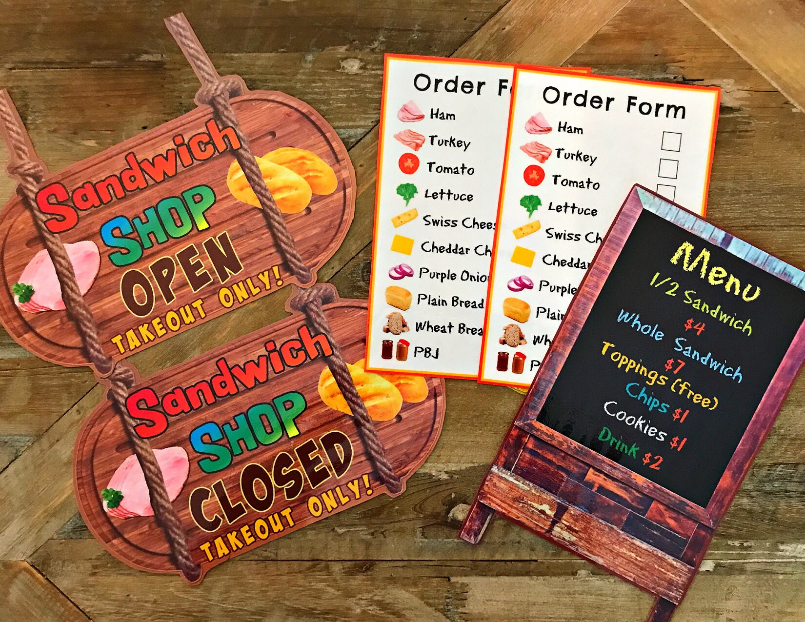 Sandwich Shop Dramatic Play | Restaurant Dramatic Play | Sandwich ...