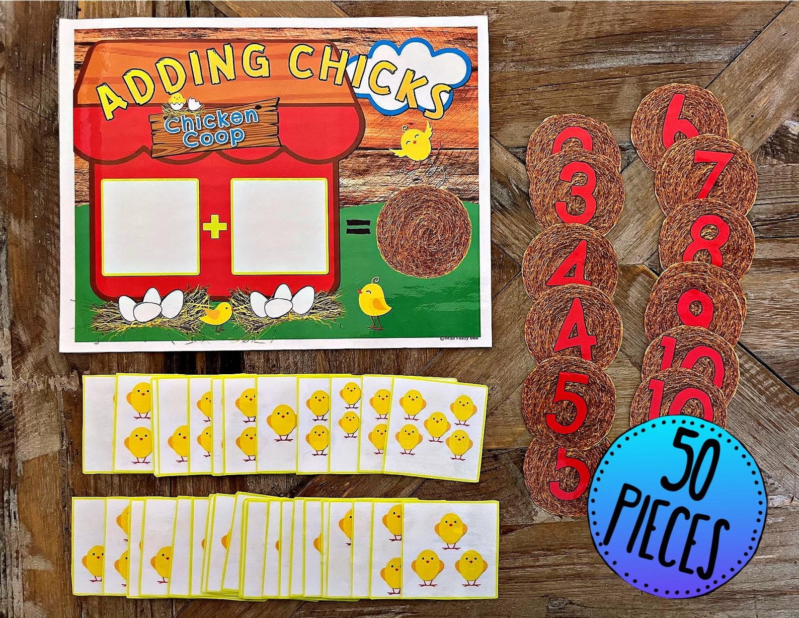 Addition Chicks Sensory Bin Activity | Math Centers | Addition Activity ...