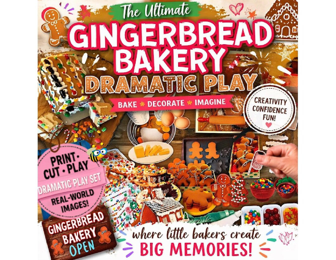 Gingerbread Bakery Dramatic Play | Printable | Digital Download ...