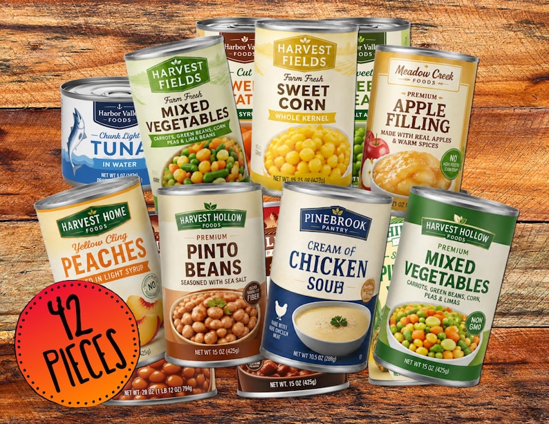 Canned Food Dramatic Play | Printable | Digital Download | Pretend Play ...