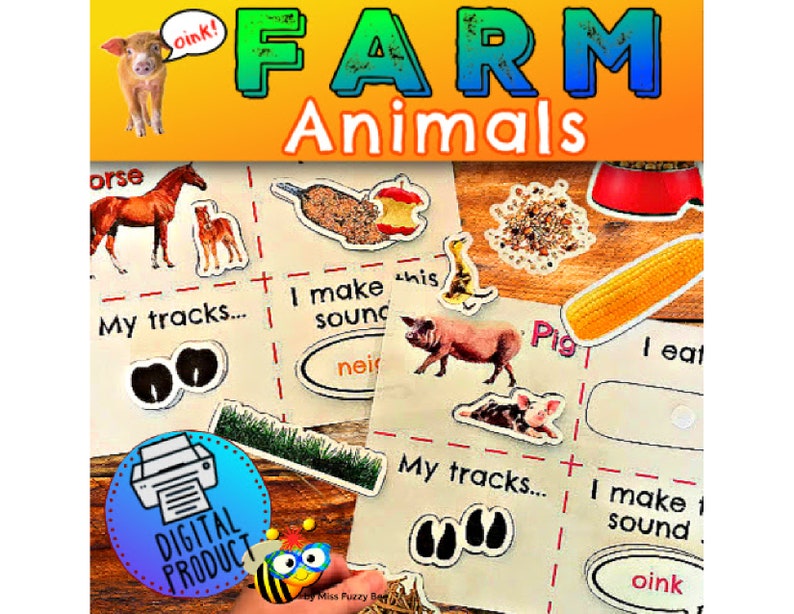 Farm Animals Sort and Match | Mother and Baby Farm Animals | Farm ...