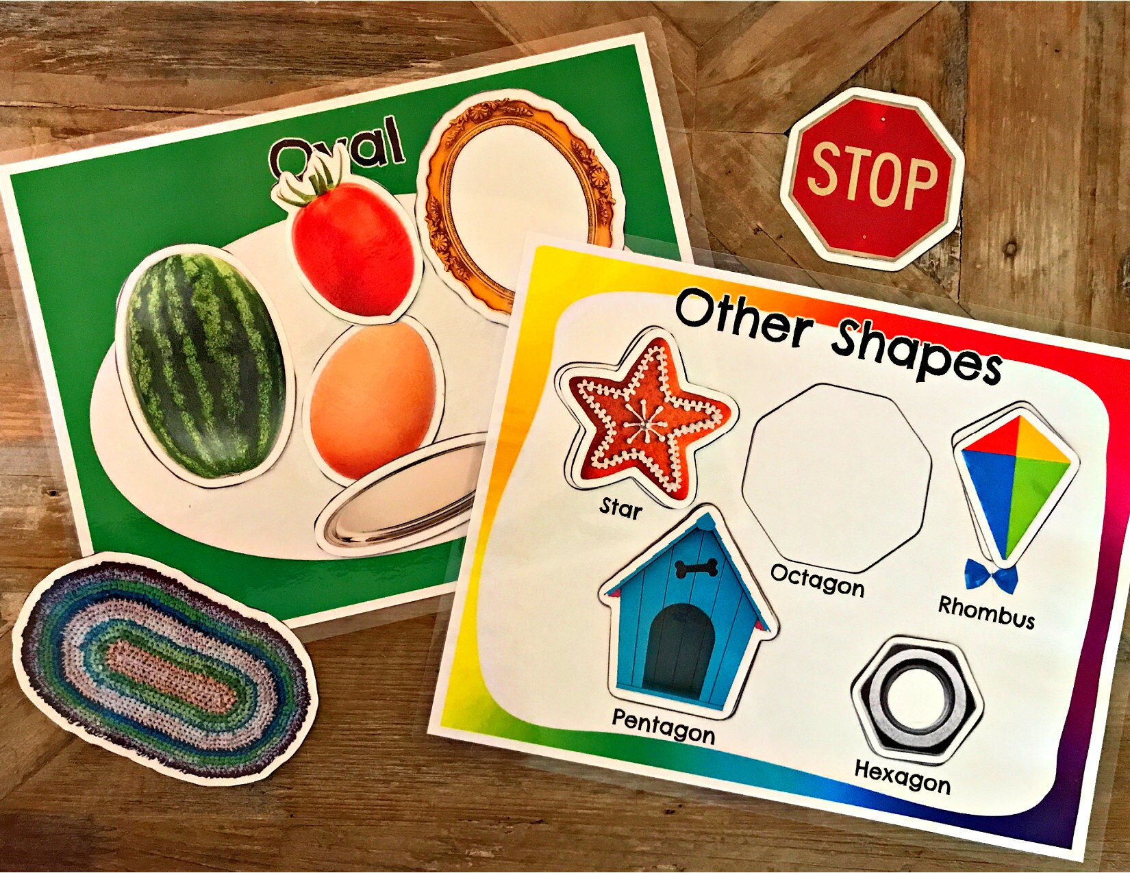 2D Shapes Sorting Mats | Identify Shapes | Environmental Print ...