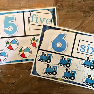 Number Counting Busy Book | Number Words | Counting 1-10 | Learn ...