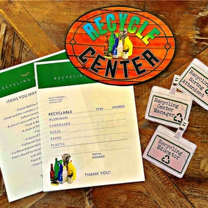 Recycling Center Dramatic Play | Recycle Pretend Play | Preschool Toy ...