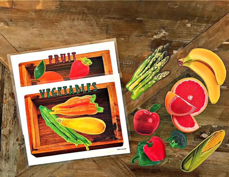 Fruit and Vegetable Sorting | Fruit Theme | Vegetable Theme | Sorting ...