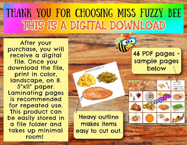 Thanksgiving Dramatic Play | Thanksgiving Feast | Preschool Printables ...