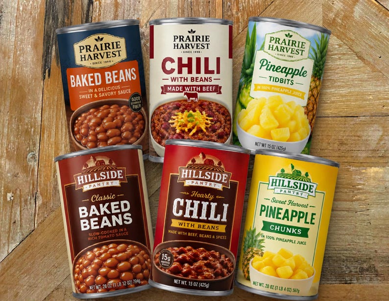 Canned Food Dramatic Play | Printable | Digital Download | Pretend Play ...