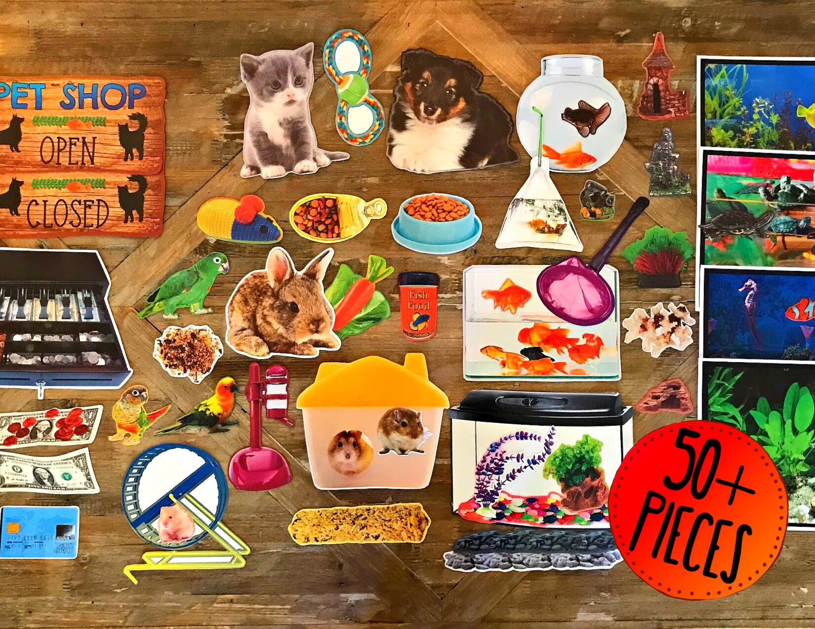 Pet Shop Dramatic Play | Pet Store Playset | Pretend Pets | Pet ...